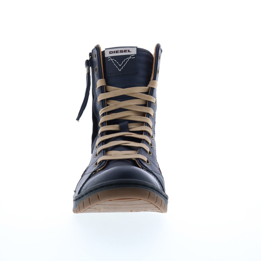 Diesel Tatradium D-Valadium Mens Blue Leather Lace Up Lifestyle Sneake ...