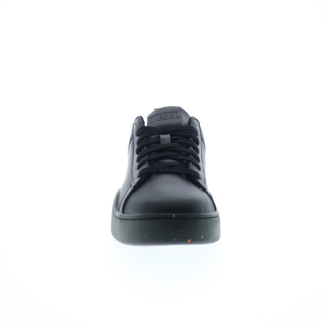 Diesel S-Clever Low Lace Mens Black Leather Lifestyle Sneakers Shoes ...