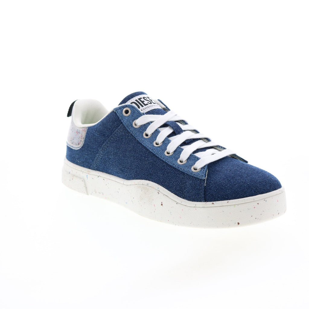 Diesel S-Clever Low Lace Mens Blue Canvas Lace Up Lifestyle Sneakers S ...