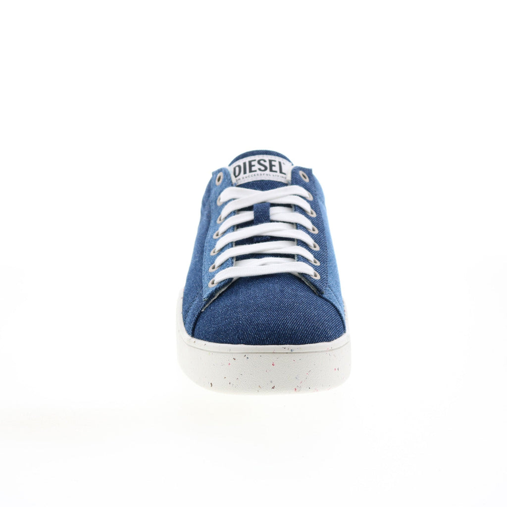 Diesel S-Clever Low Lace Mens Blue Canvas Lace Up Lifestyle Sneakers S ...