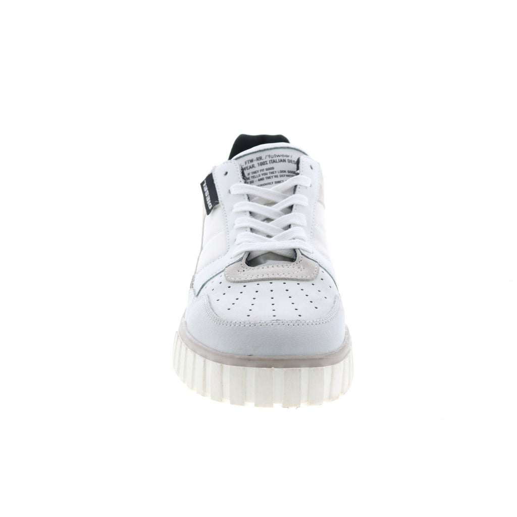 Diesel Le Rua S-Rua Low90 Mens White Leather Lace Up Lifestyle Sneaker ...