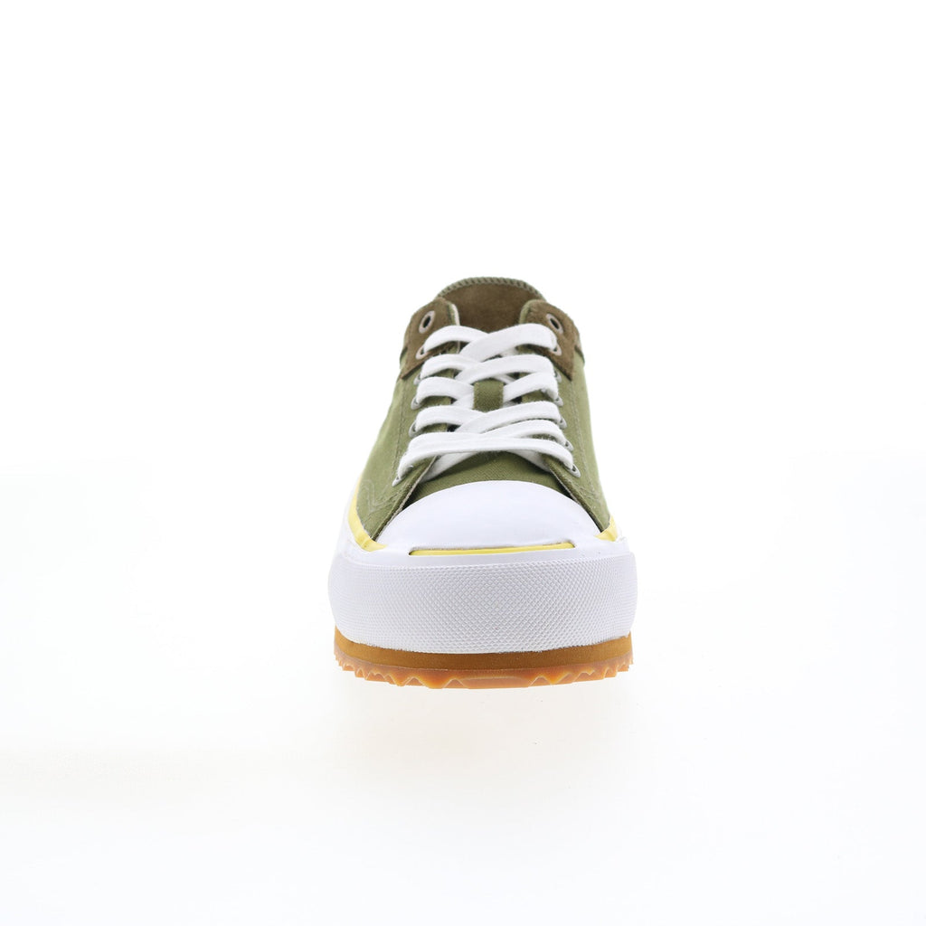 Diesel S-Principia Low Mens Green Canvas Lace Up Lifestyle Sneakers Sh ...