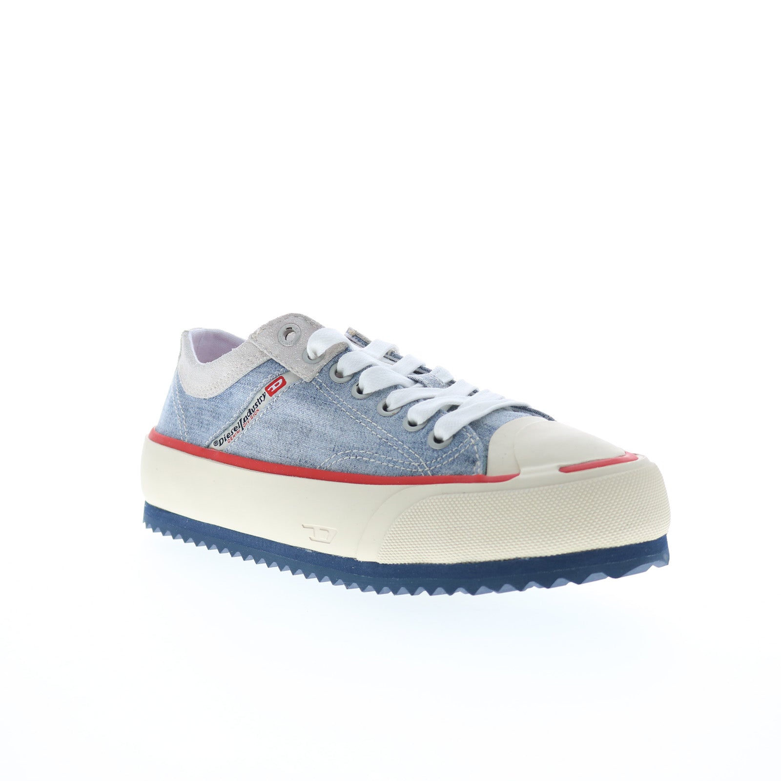 Diesel S-Principia Low W Womens Blue Canvas Lifestyle Sneakers Shoes ...